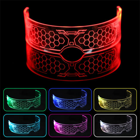 LED Glasses, Party Light-up Glasses, Cyberpunk LED Glasses, Multi ...