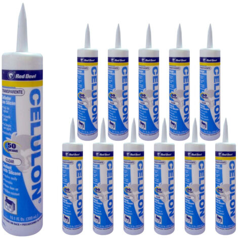 lot de 12 de 300ml Red Devil Clear Joint Sealants