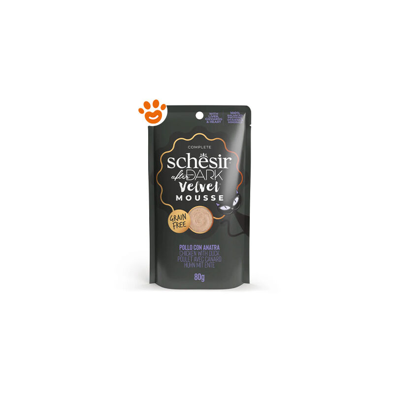 Schesir Cat After Dark Velvet Mousse con Pollo e Anatra - Schesir Cat After Dark Velvet Mousse ...