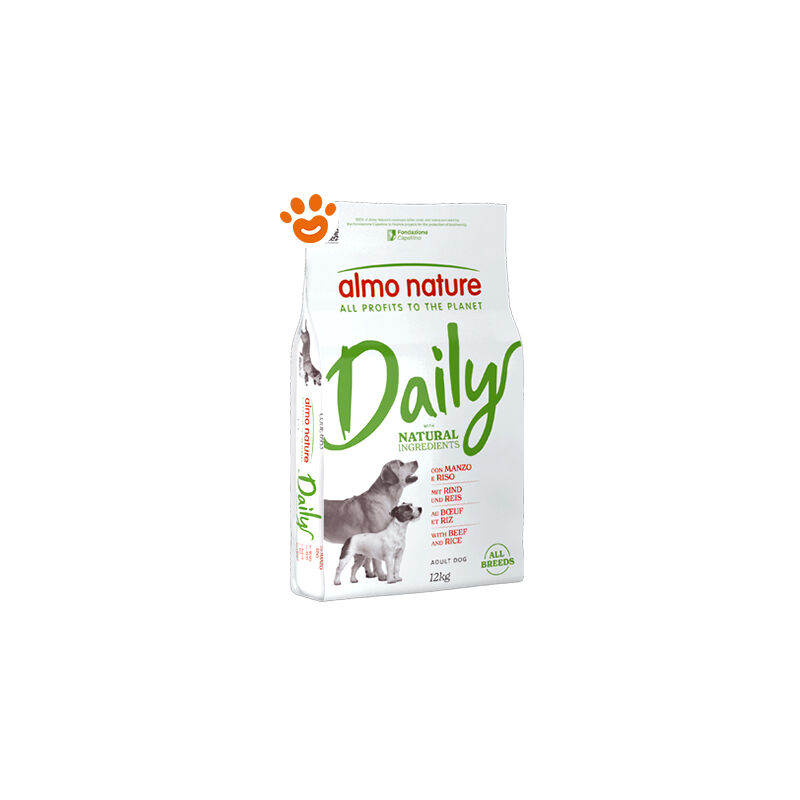 Almo Nature Dog Adult All Breeds Daily Manzo e Riso - Almo Nature Dog ...