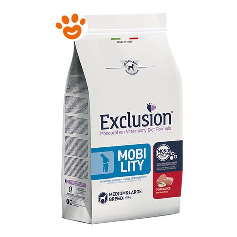 Exclusion Dog Mobility Adult Medium Large Breed Maiale e Riso - Exclusion Dog Mobility Adult ...