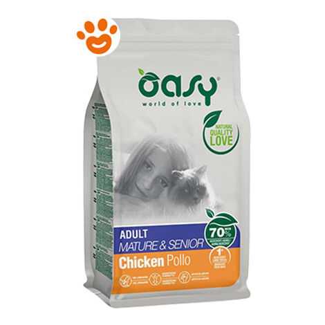 Oasy Cat Mature e Senior Pollo - Oasy Cat Mature e Senior Pollo - Sacco Da 300 Gr
