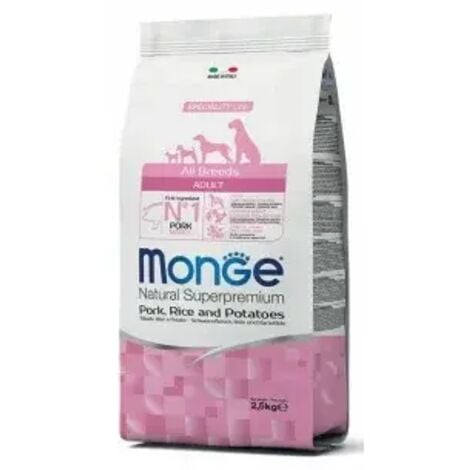 Monge Dog Natural Superpremium All Breeds Adult Maiale e Riso - Monge Dog Natural Superpremium ...