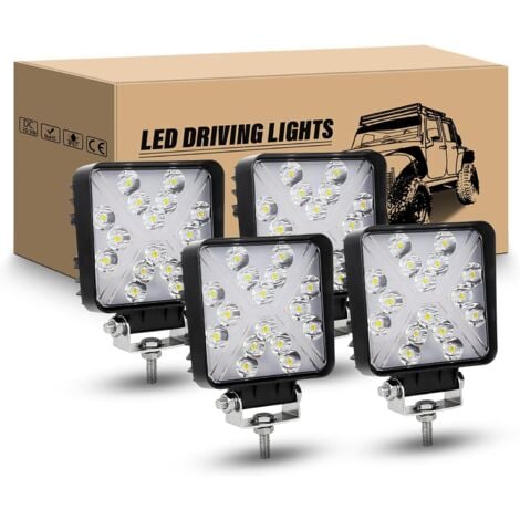 KZQ Paar 4-Zoll-LED-Traktor-Arbeitsscheinwerfer, 300 W, 12000 lm, 6000 ...