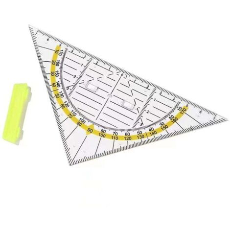 KZQ Escuadra geométrica, triángulo multifuncional, triángulo geométrico ...