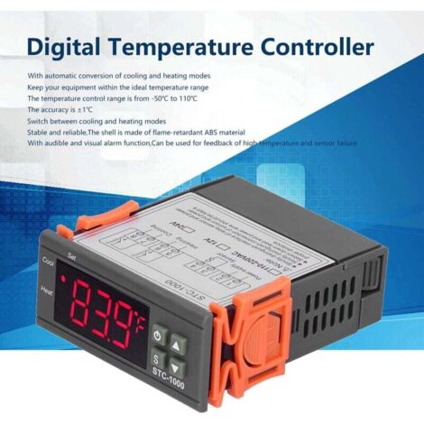 Controlador de temperatura digital, STC-1000, termostato multiusos para refrigeración y ...