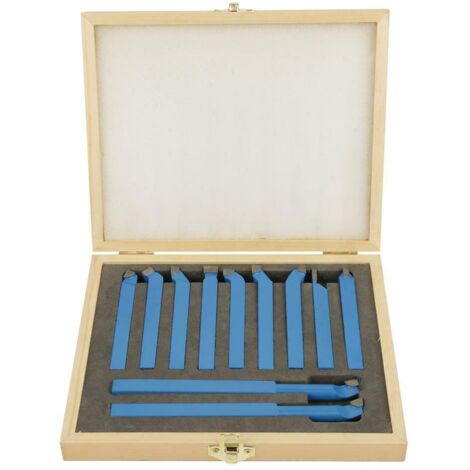 11 Pièces Outils De Tour De Tour À Pointe De Carbure, Ensemble D'Embouts D'Outils De Coupe En Métal
