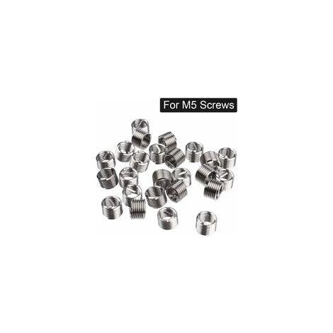 30 pièces M5 Kit de réparation de filetage M5 x 0.8mm Helicoil outil d ...