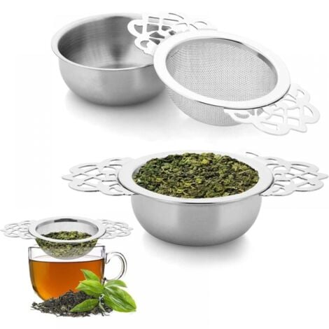 （2pcs）Tea Filters Reusable Stainless Steel Tea Diffuser Tea Infuser Cup ...