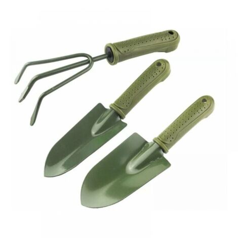 3Pcs Gardening Tool Shovel Set, Garden Potting Tool with Plastic Handle ...