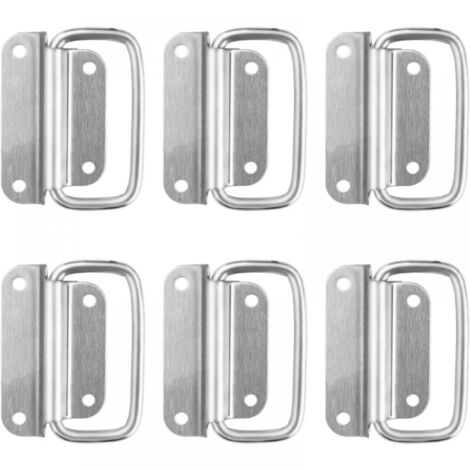 8cm×3.8cm, 6 Pcs Stainless Steel Folding Handles, Handle Puller, Used ...
