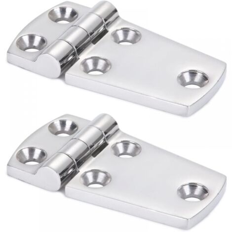 2pcs 38mm x 70mm Hardware Bracket Door Hinge Steel Heavy Duty Steel ...