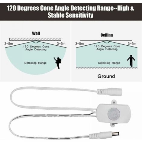 5A IR-Sensor-Lichtschalter DC 5-24V, menschlicher Infrarot ...
