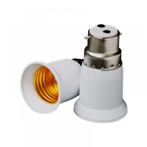 LED 4x Sockeladapter - B22 auf E27 Sockelkonverter - Bajonettsockel ...
