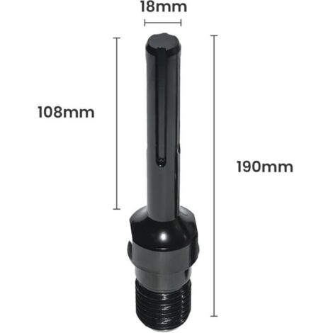 SDS-MAX Adapter für Kernbohrer, 1-1/4-7 UNC MAX Adapter, hochwertiger ...