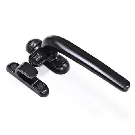 Lockable door and window handles. Casement window lock handles, black ...
