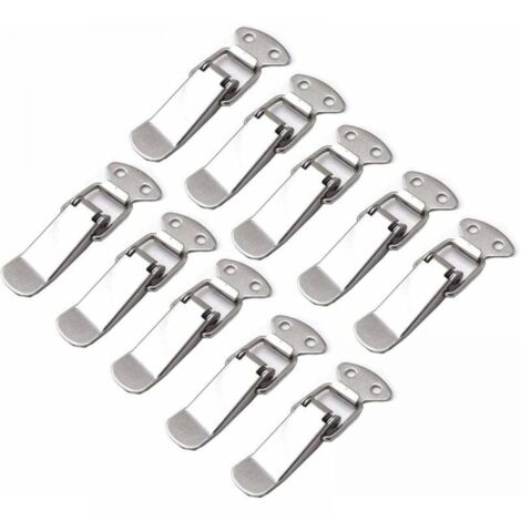 10pcs Stainless Steel Spring Loaded Latch, Lever Lock Drawer Hardware ...