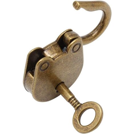 Vintage Padlock 3 Pieces Set Mini Padlock Locker Padlock Key Set Suitcase Padlock Keyed Padlock with