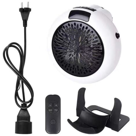 Electric Wall Mounted Fan Heater Wall Socket Heater with Thermostat and ...