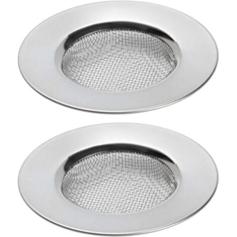 Set of 2 Strainers for Shower, Bathtub or Kitchen Sink Stainless Steel Sink Drain Strainer. 3 ...