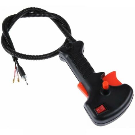 Brush Cutter Handle with Throttle Lever 81cm Long Side Mounted Lawn ...