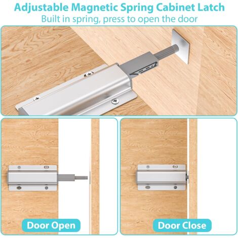 Magnetic Sliding Door Lock, Magnetic Door Lock for Cabinet Door Closure ...