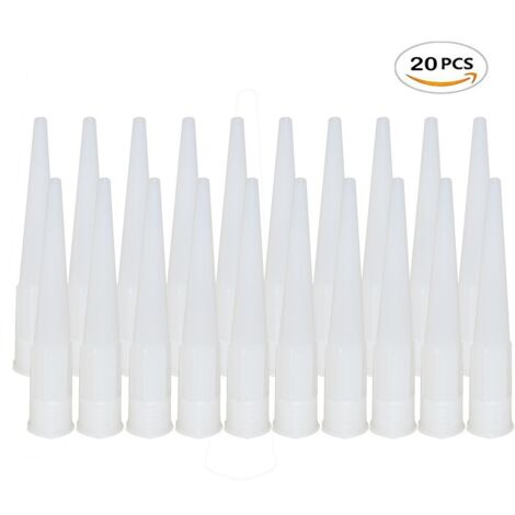 20Pcs Silicone Gun Nozzle Tips Cartridge Silicone Nozzles Replacement ...