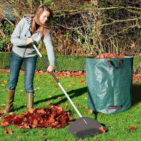 272L Garden Plant Bag Foldable Leaf Storage Bag Leaf Collection Waste ...