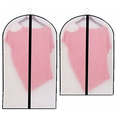 6 Pcs Clear Garment Bags, Moth Proof Clothes Covers, Dustproof Garment ...