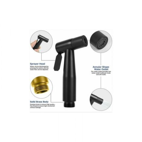 Toilet Shower Head Complete Kit Black, Toilet Shower Kit, Sprayer for ...