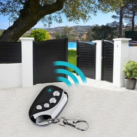 3pcs 433 Metal Four Button Electric Garage Door Keys Universal Remote ...