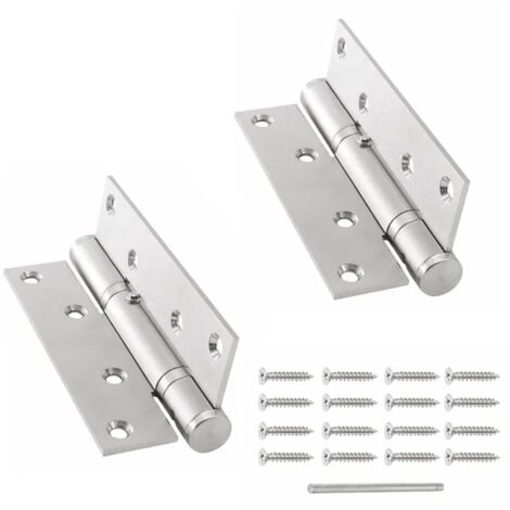 2Pcs Automatic Door Closer with Stop, Silver Door Closer, Adjustable ...