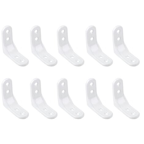 Right Angle Bracket, 10pcs Right Angle Bracket, White Stainless Steel ...