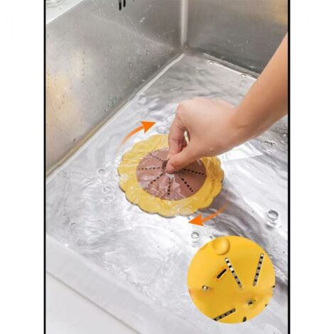 2pcs Bathtub Hair Filter, Silicone Drain Protector, Anti Hair Bathtub ...