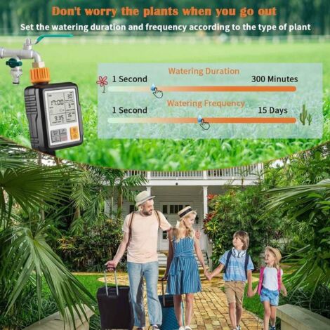 Automatic Watering Timer, Drip Irrigation Timer, Outdoor Use, Multiple ...