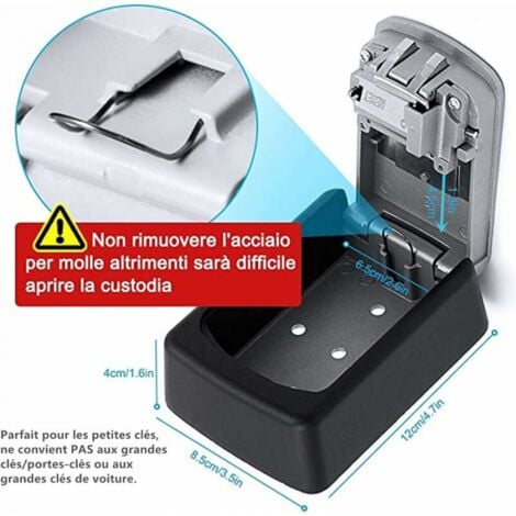 High Security Police Safe, 4 Digit Wall Mounted Key Box, High Security ...