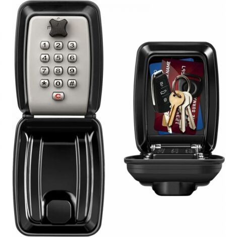Outdoor Secure Key Box, Large Wall Mounted Key Box with 12 Digit Code ...