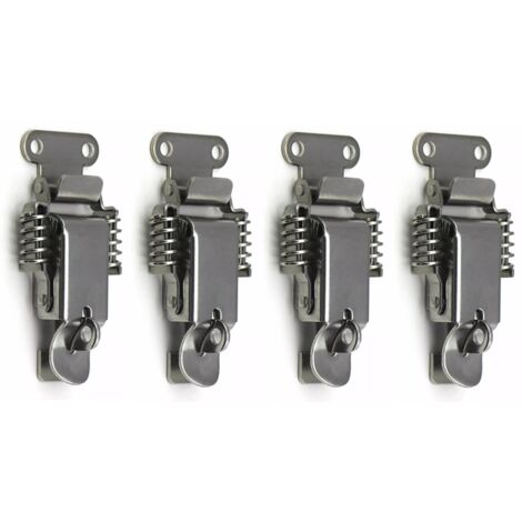 4pcs Stainless Steel Keyhole Clamp Latch Lever Lock Box Latch Lever ...