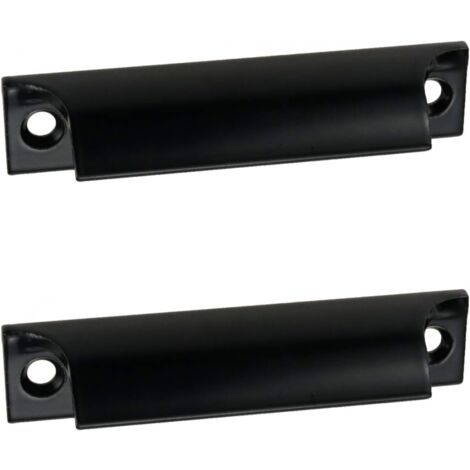 2 Pieces Sliding Door Handle, Aluminum Furniture Handle, Black Kitchen ...