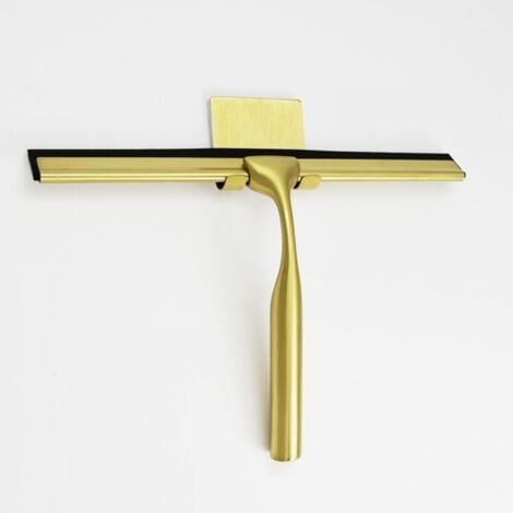 1pc Gold Stainless Steel Shower Scraper for Bathroom, Wide Shower Glass ...