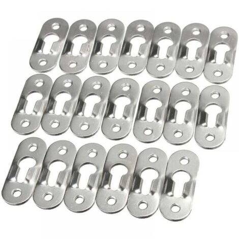 50Pcs Metal Keyhole Fastener Invisible Lockhole Hangers Metal Painting ...