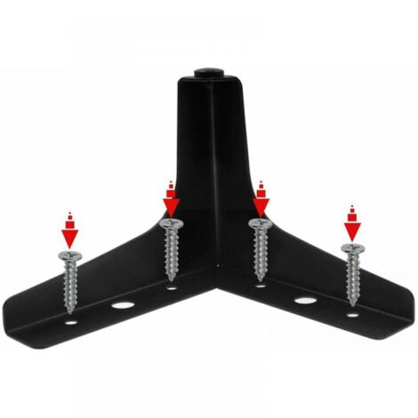 Metal Triangular Bed Legs, Set of 4 - Black, Height 10cm, Metal Tripod ...