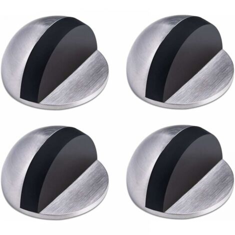 4PCS Door Stop, Stainless Steel Door Stop, Adhesive Door Stop, Floor ...