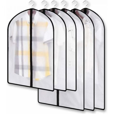 Clear Moth Proof Garment Bag Dustproof Clothes Cover Set Ideal for In ...