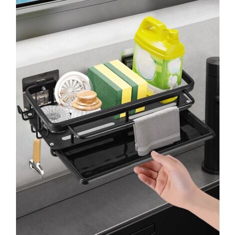 Wall Mounted Kitchen Sink Rack, Wall Mounted Kitchen Drainer, Hanging ...