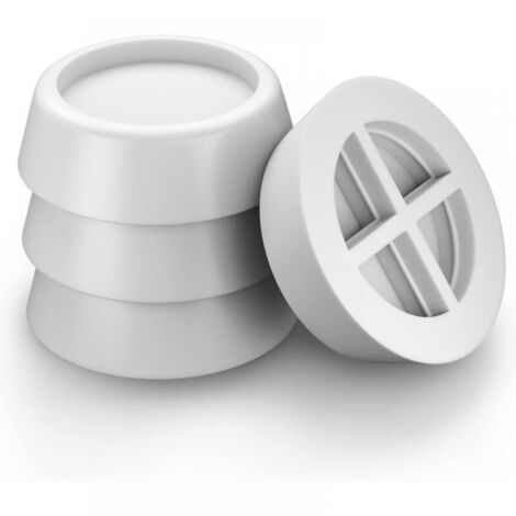 4pcs White Washing Machine Feet, Anti-Vibration Mat, Noise-Reducing ...