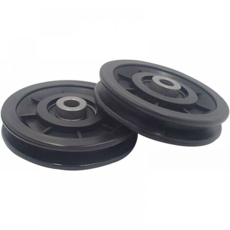 2pc 90mm Bearing Nylon Pulley, Muscle Training Pulley, Universal Wheel ...
