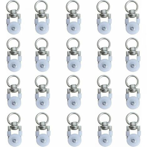 20pcs Curtain Track Rollers, Track Rollers, Curtain Rod Rollers Slides ...
