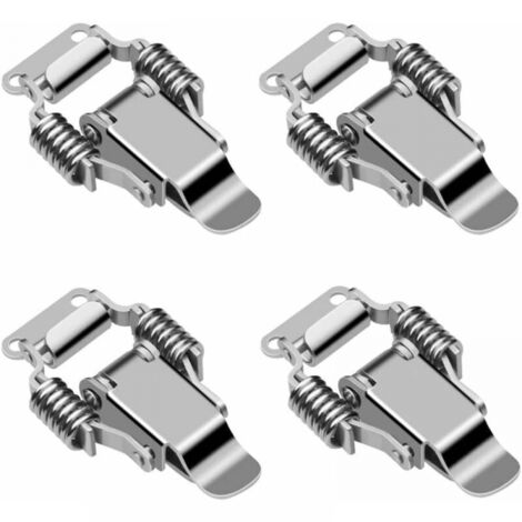 4Pcs Stainless Steel Clamp Latch Box Lock Lever Catch Lever Lock Door ...