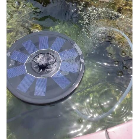 Solar Pond Aerator Oxygen Pump with Air Hose and Stone Bubble Float ...